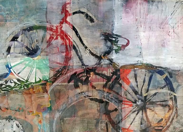 bike Collage by Pj Crossland | Saatchi Art