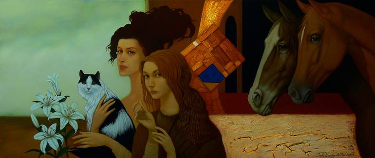 Affectionate mood Painting by Melnikov Melnykov Alexsandr | Saatchi Art