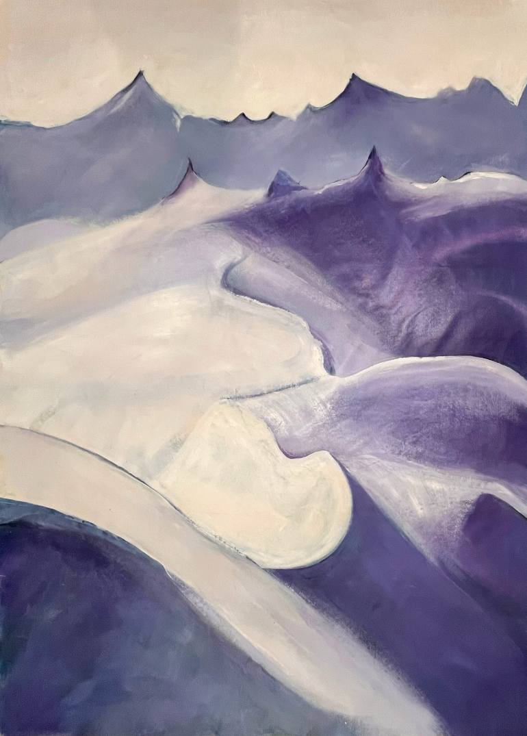 Japan Mountains Painting by Romuald Musiolik | Saatchi Art