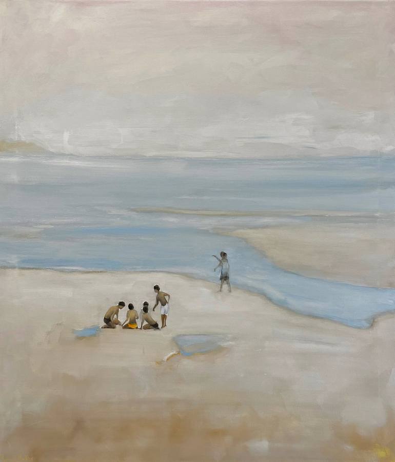 Ancona Beach Painting by Romuald Musiolik | Saatchi Art