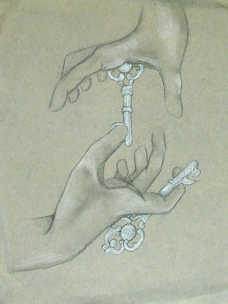 Keys Drawing by Mikayla Martinez | Saatchi Art