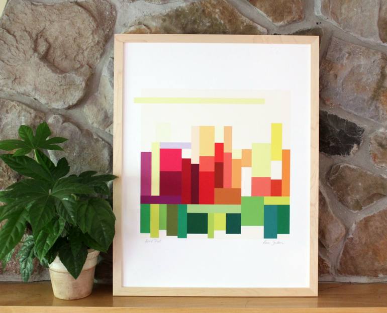 Stacks - Limited Edition 1 of 100 Printmaking by Karin Jordan | Saatchi Art