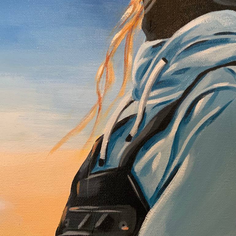 Last Lap Painting by Liz Slome | Saatchi Art