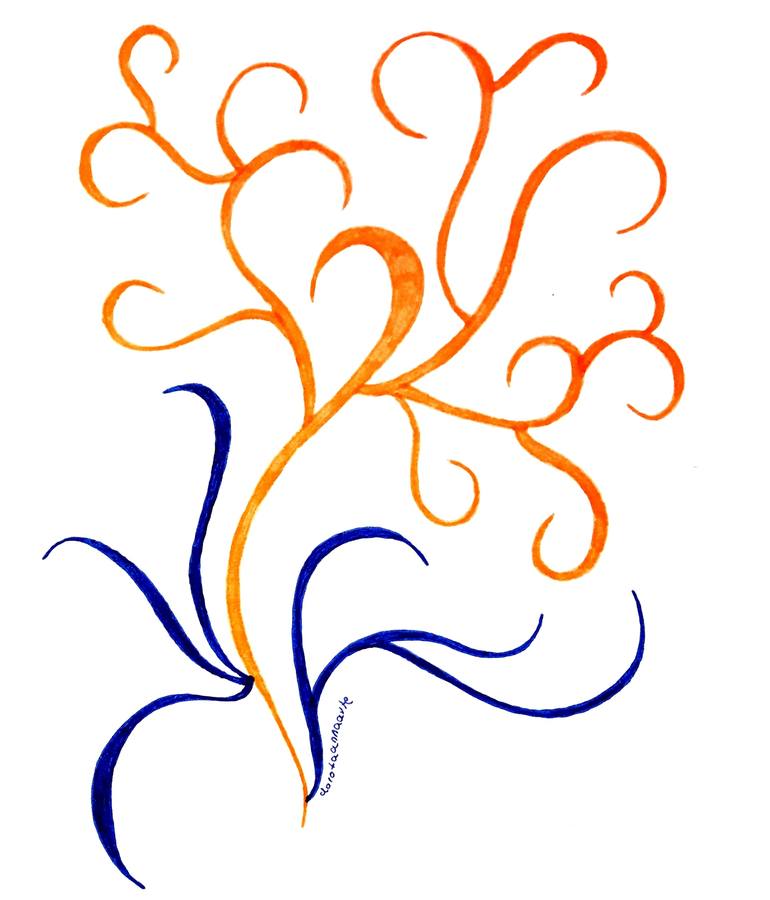 Vitality Drawing by Dorota Anna Undrych | Saatchi Art