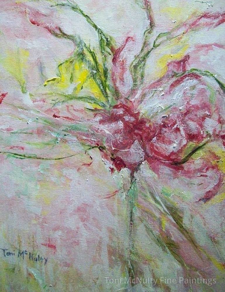 Elusive Lily Painting by Toni McNulty | Saatchi Art