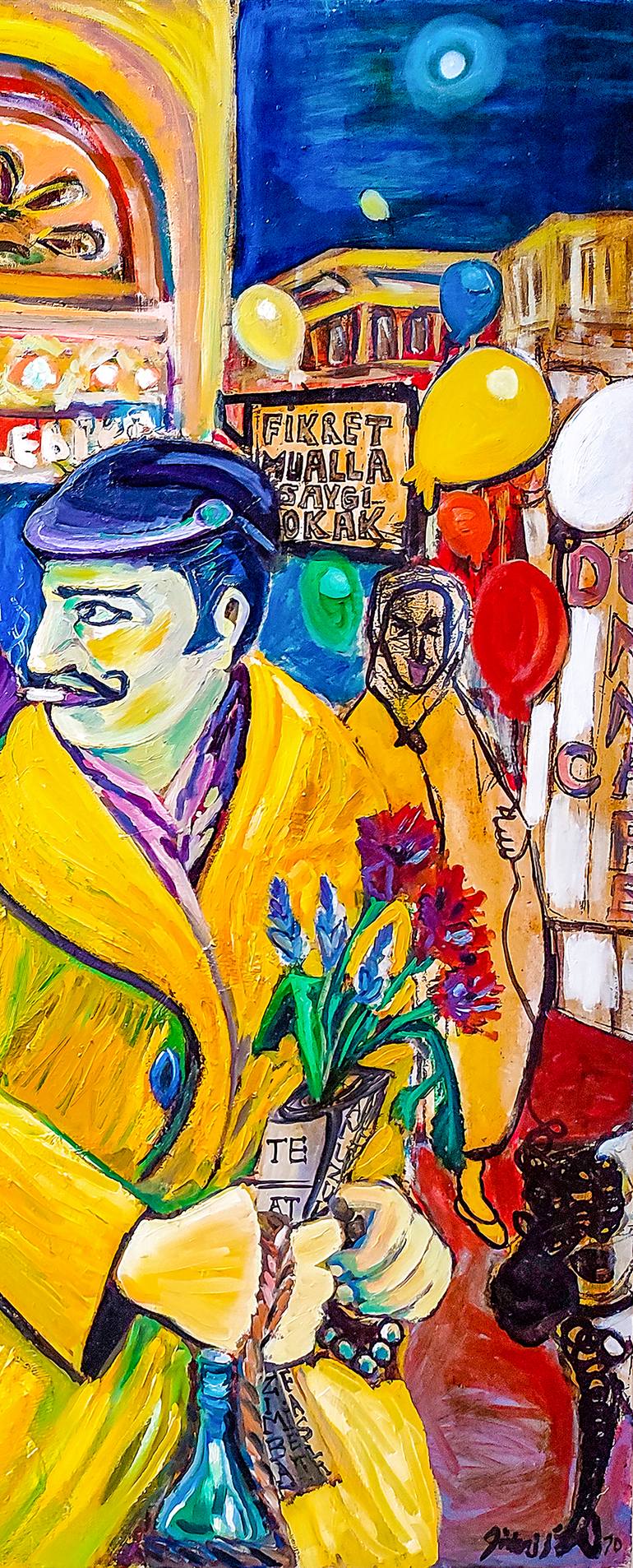 Respect Street For Fikret Mualla Painting by Göknil Gümüş Sungurtekin ...