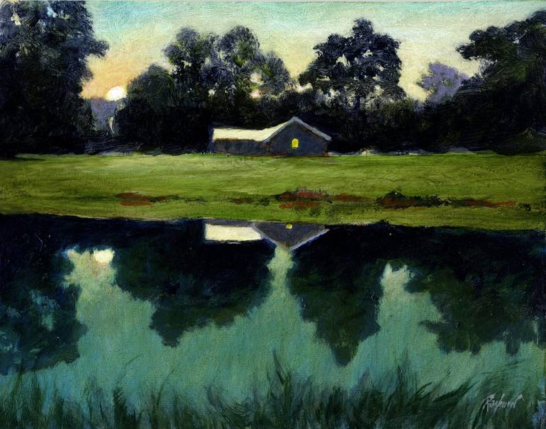 BACKYARD VIEW Painting by DALE RAYBURN | Saatchi Art