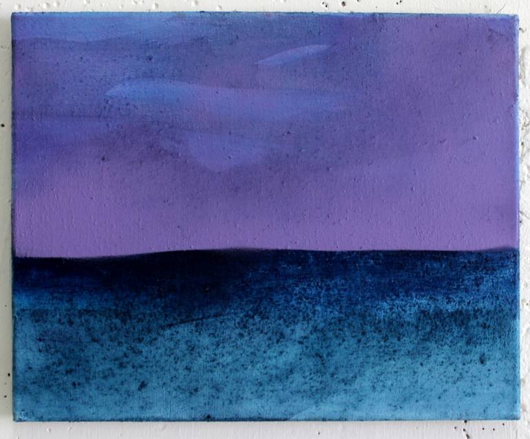 Vue de la mer violette Painting by Marine Mccormick | Saatchi Art