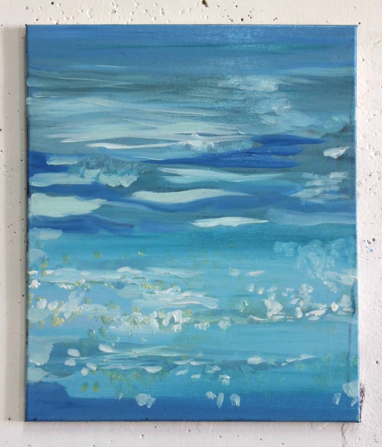 Vue de la mer, reflets2 Painting by Marine Mccormick | Saatchi Art
