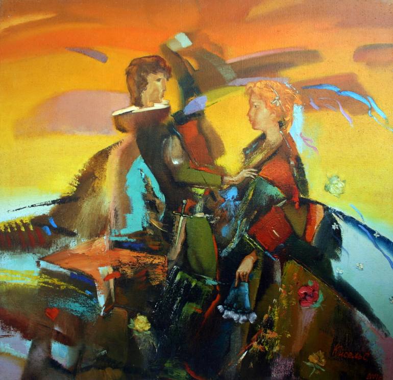 Romeo and Juliet Painting by Sergey Kisel | Saatchi Art