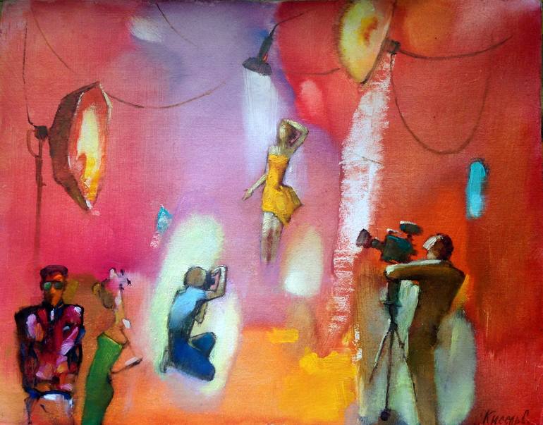 Photographic Studio Painting by Sergey Kisel | Saatchi Art