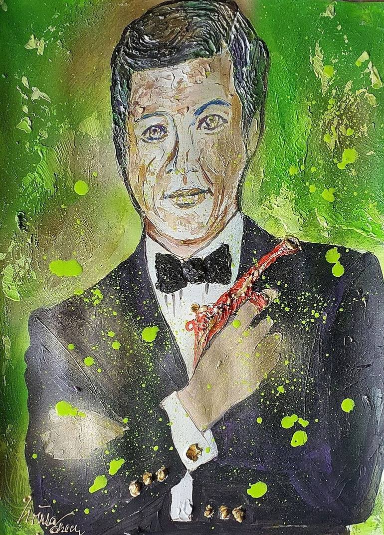 His name is Bond/James Bond (Roger Moore) Painting by Ursula Gnech ...