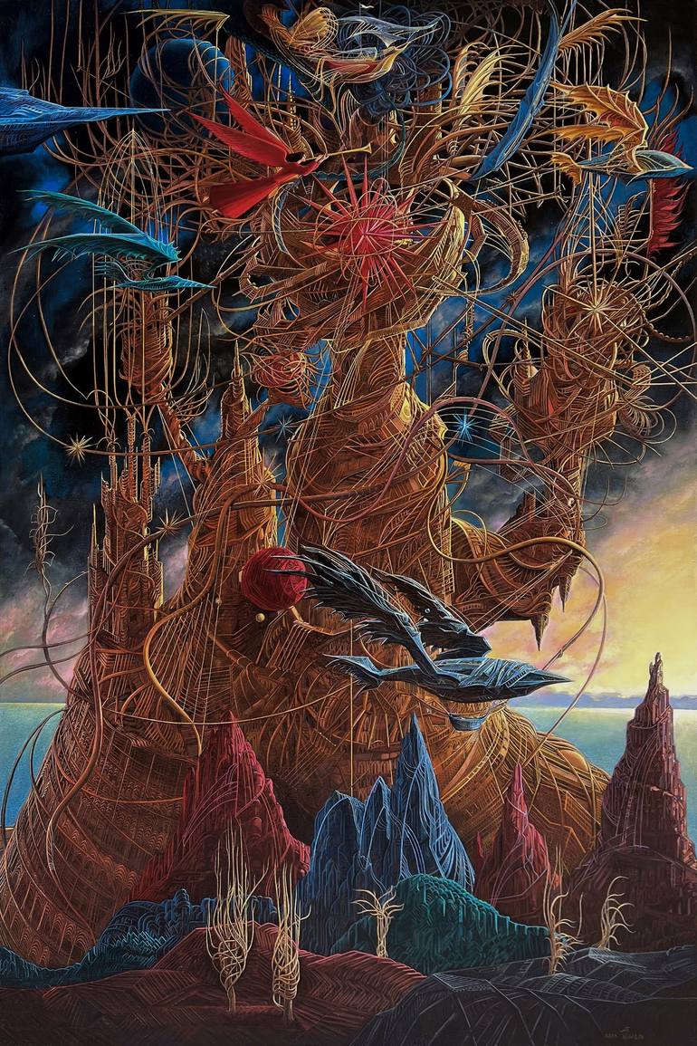 MEGAPOLIS Painting by Aibek Begalin | Saatchi Art