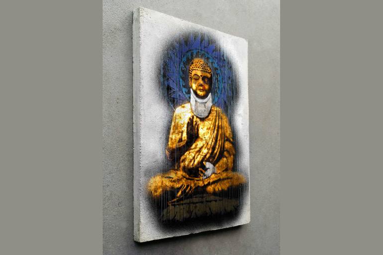 Buddha - Street Art Mural Painting by Vart Studio | Saatchi Art