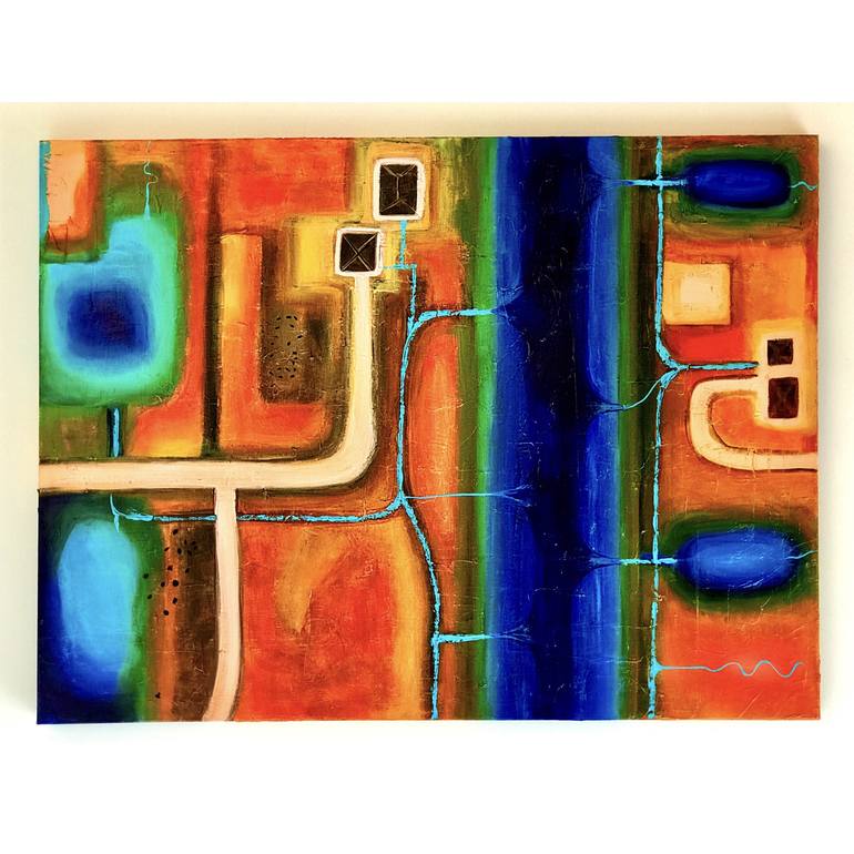 Top Left Paddock Painting by Sharon Weller | Saatchi Art