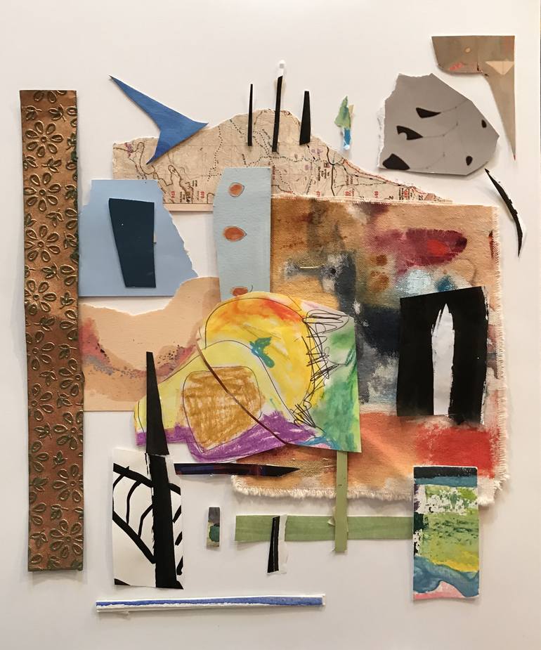 San Miguel: the Mountains Collage by gail winbury | Saatchi Art