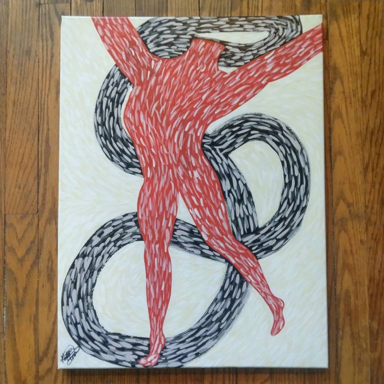 She Moves Painting by Krystal Brown | Saatchi Art