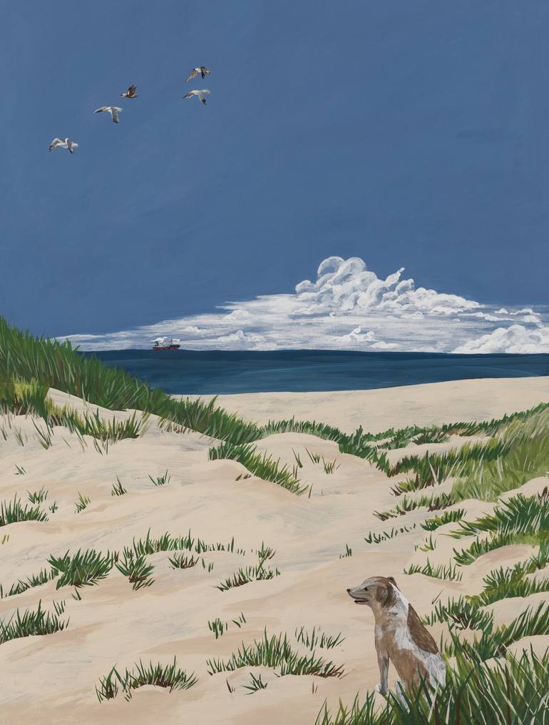 Under a blue sky #2 Painting by Jaron Su | Saatchi Art