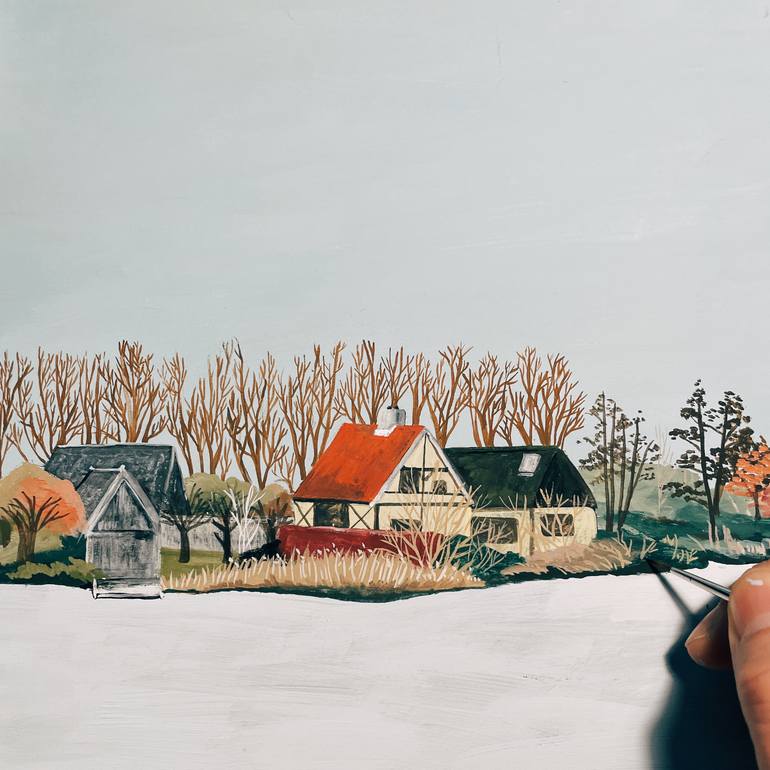 New Year's Jump Painting by Jaron Su | Saatchi Art