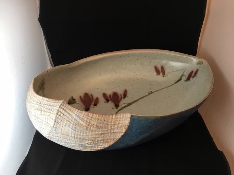 Turkish Blue Home Decor Handmade Pottery Sculpture by Shan Shuei ...