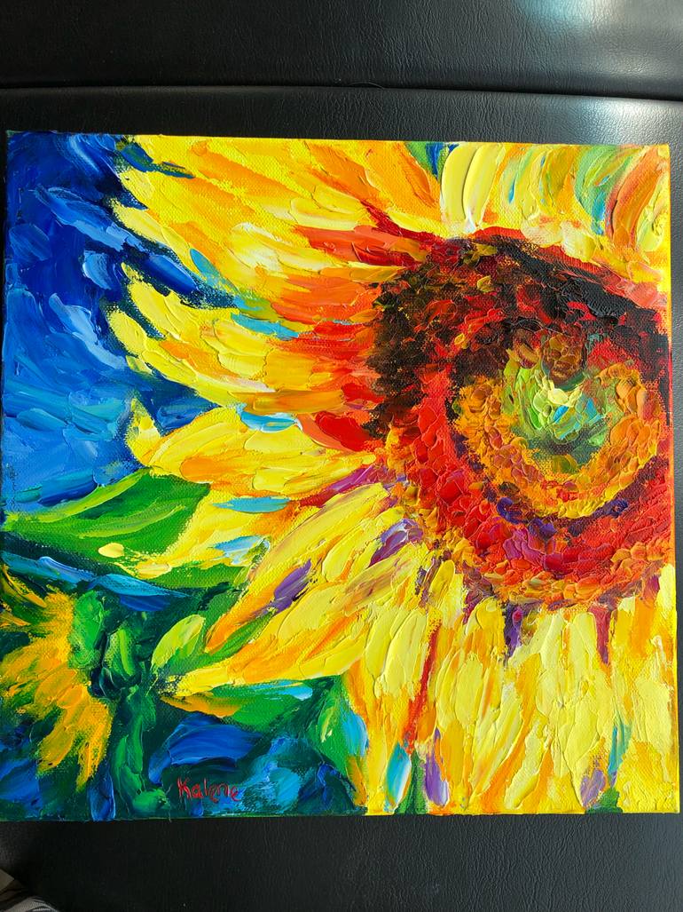 Sunflower Painting by Kalene Walker | Saatchi Art