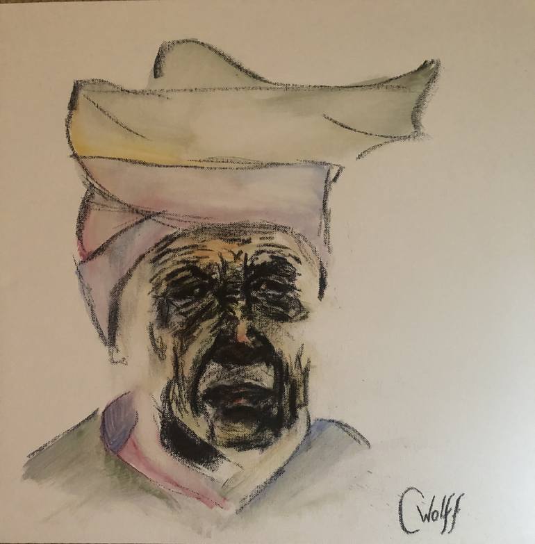 Herero lady Drawing by Cornelie Wolff | Saatchi Art