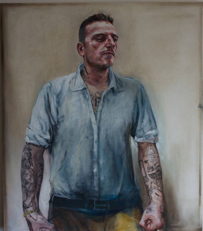 Man Of Ink Painting by Tony O'Keeffe | Saatchi Art