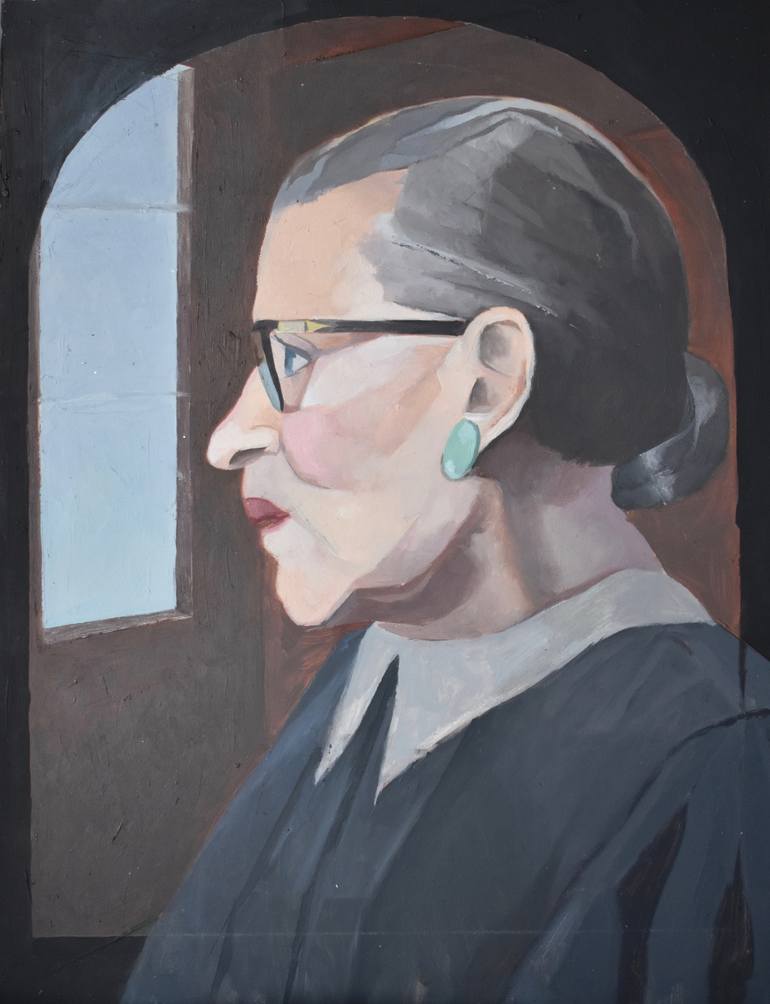 Notorious: A Tribute to Justice Ruth Bader Ginsburg Painting by Rachel ...