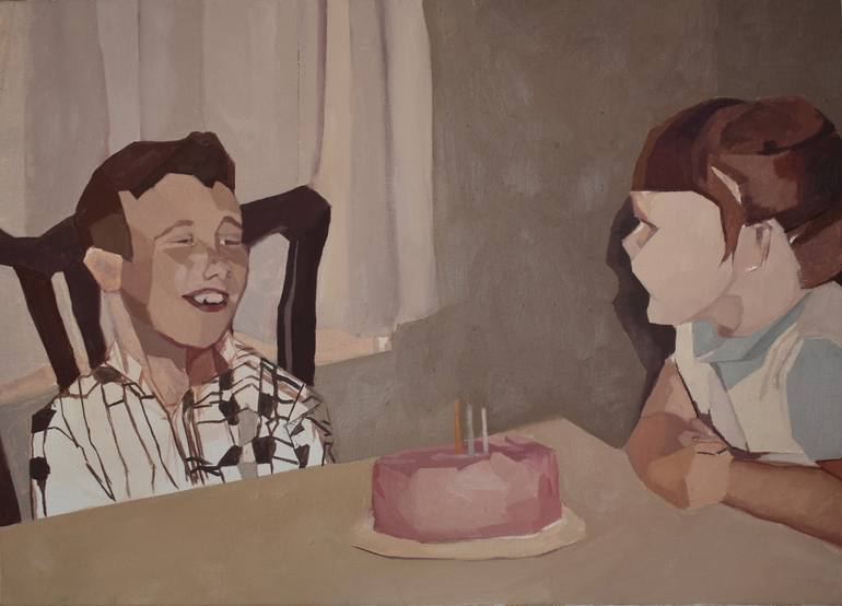 Breadcrumbs Painting by Rachel Rosenfeld | Saatchi Art