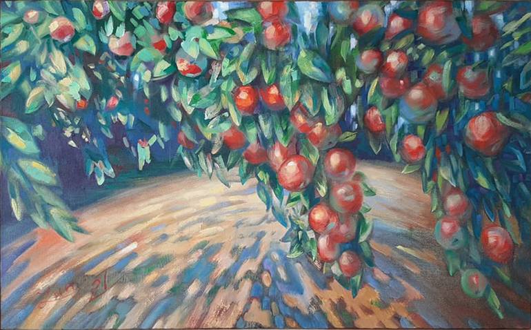 Apple Orchard Painting by Luminitsa Taburtsa | Saatchi Art