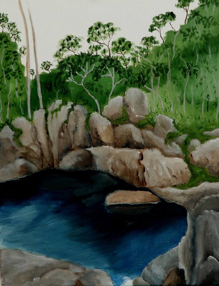 Rockpool Painting by Doodie Herman | Saatchi Art