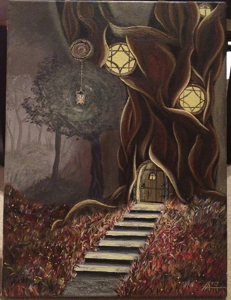 Enchanted Tree Painting by Alana Ailarova | Saatchi Art