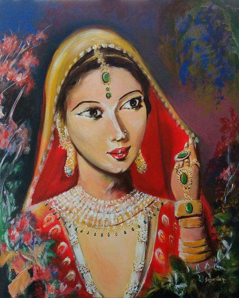 Yamini Painting by Sayantan Ghati | Saatchi Art