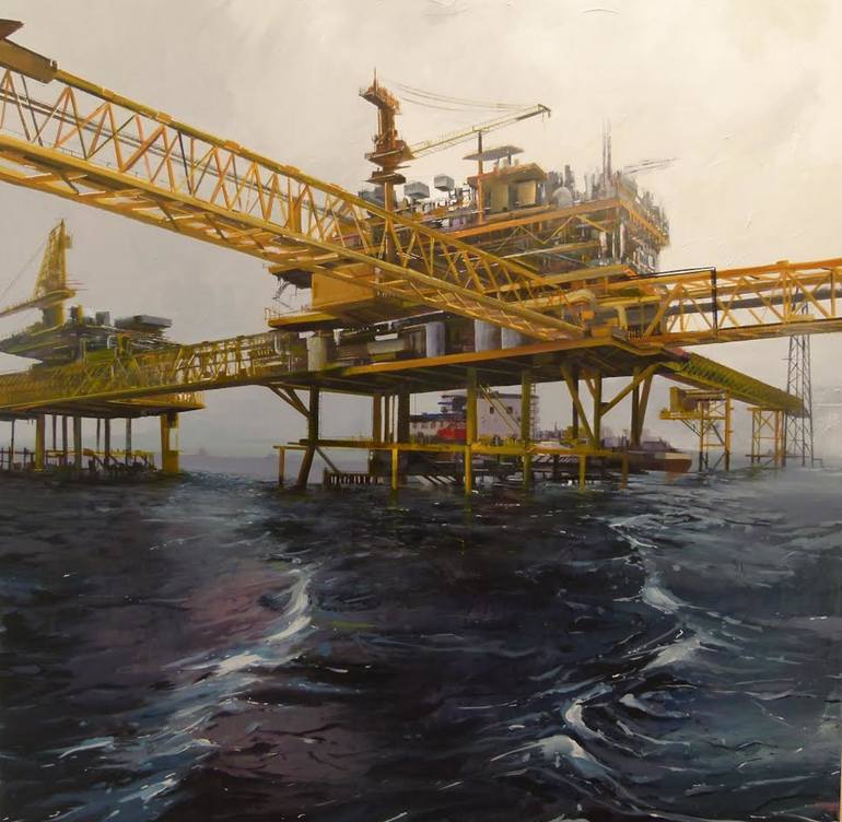 Plataforma Painting by Albert Sesma | Saatchi Art