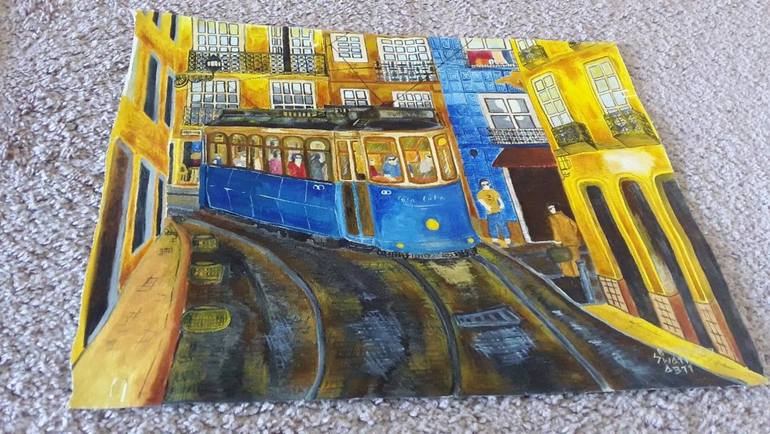 Blue At The Bend Painting by swati turtle | Saatchi Art