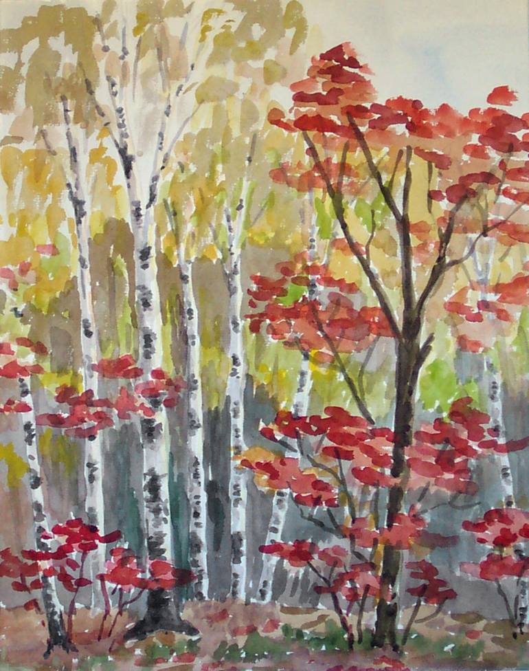 Red October Painting by Nikolay Kuchkov | Saatchi Art