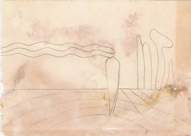 DOUBLE CROSSING Drawing by Gustavo von Ha | Saatchi Art