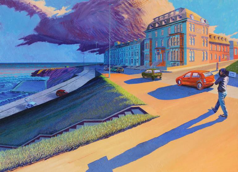 Karl Rossmann's first day Painting by Adam Daniels | Saatchi Art