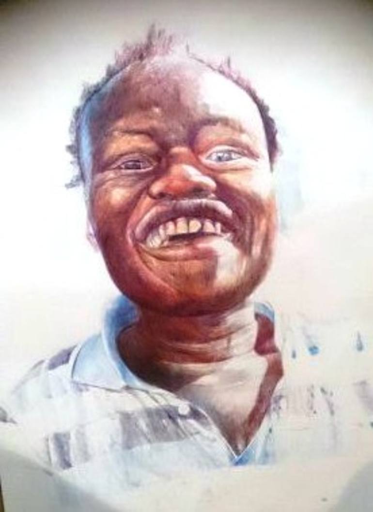 Thabang Drawing by Cameron Annear | Saatchi Art