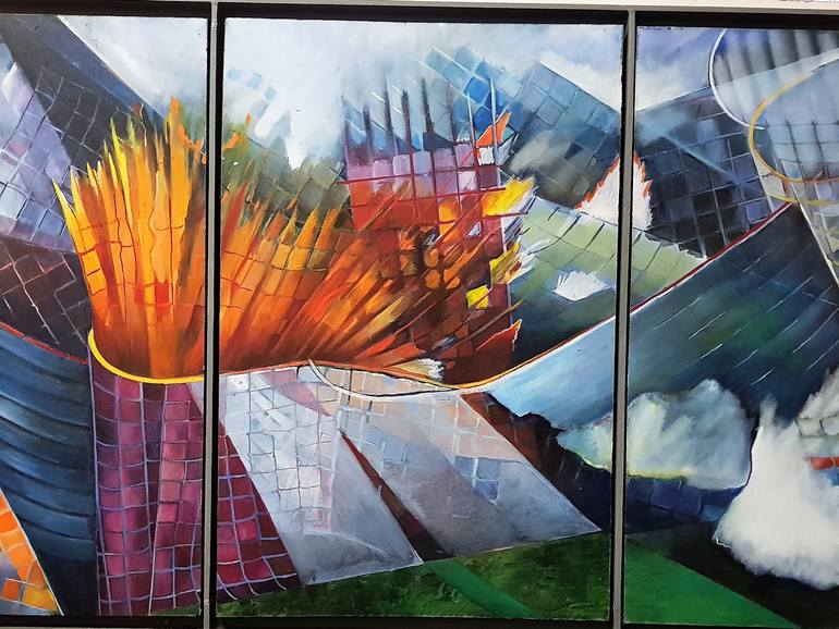 Garden mesh went walking Painting by Cameron Annear | Saatchi Art