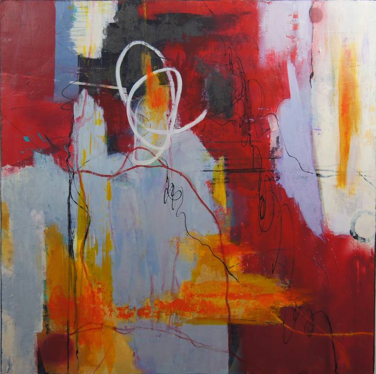 Taking a Bird's Eye View Painting by Marion Hedger | Saatchi Art