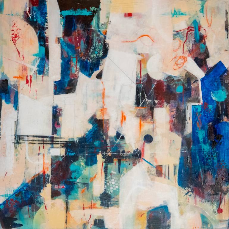 Cascading Emotions Painting by Marion Hedger | Saatchi Art