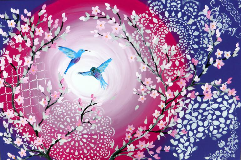 Our Romance Painting by Cathy Jacobs | Saatchi Art