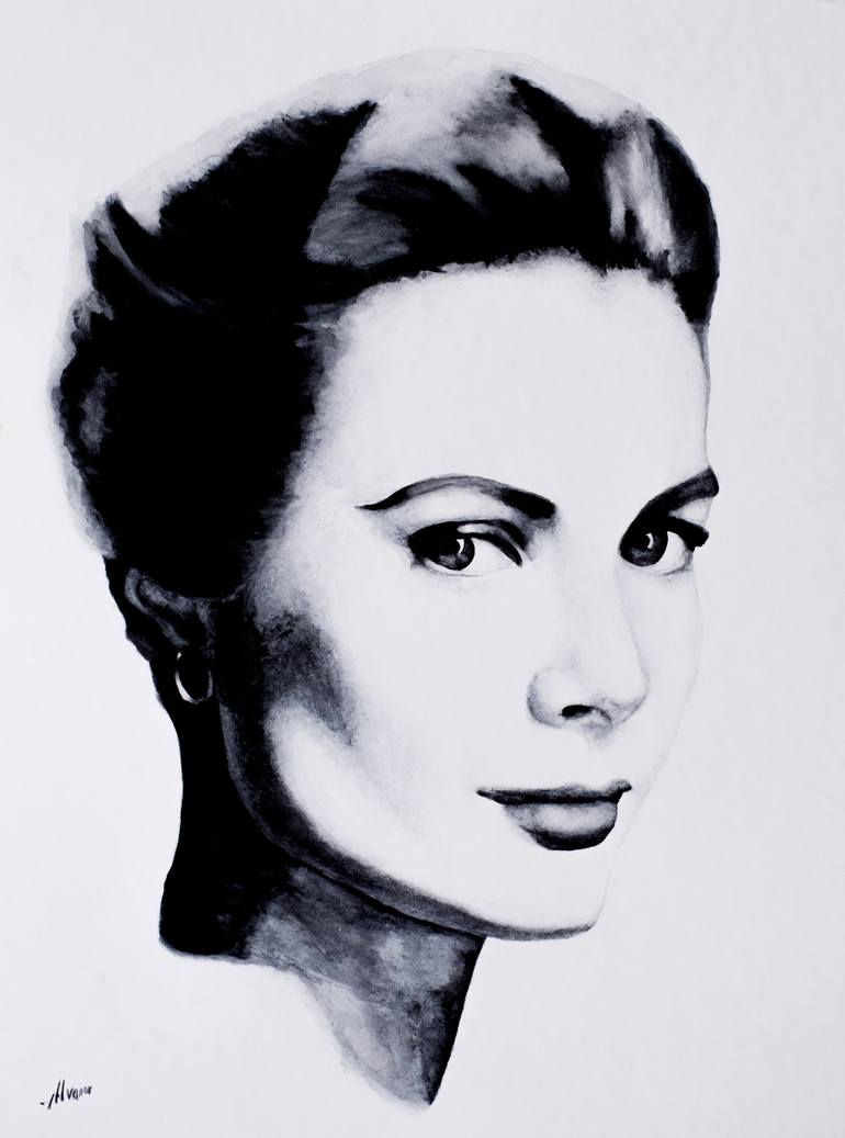 Grace of Monaco - Grace Kelly watercolor painting - Grace Kelly ...