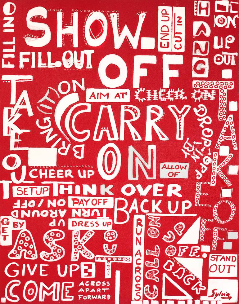 Phrasal Verbs Painting by Sylvia B | Saatchi Art