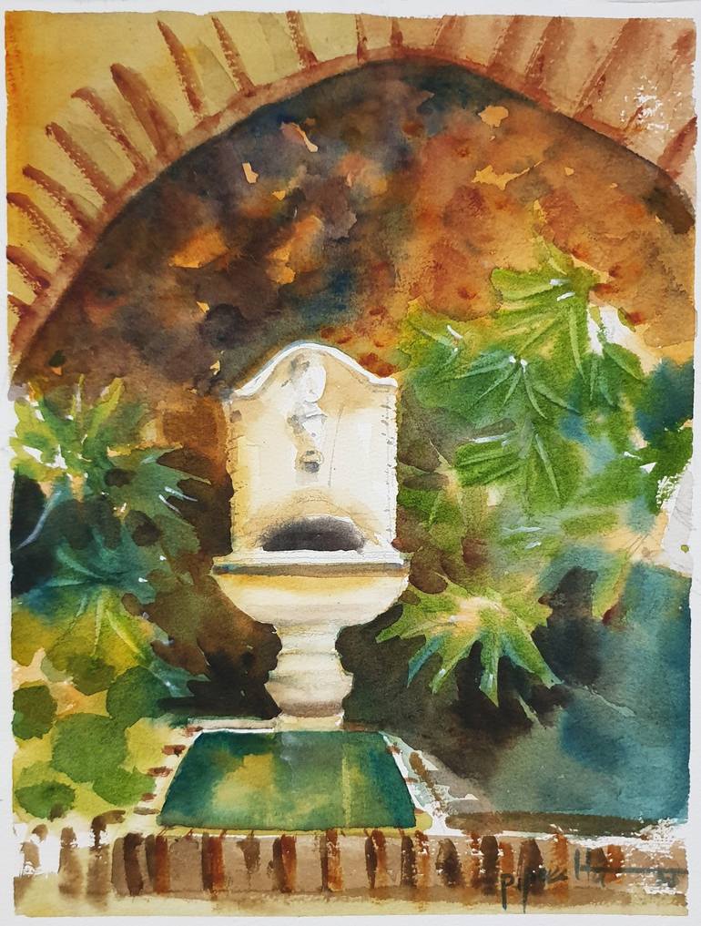 Mallorca Painting by Socorro Pinky Peralta | Saatchi Art