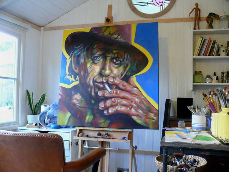 Keith Richards Painting by Mark Antony Skirving | Saatchi Art
