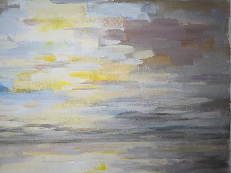 Sunup on the Sea Painting by Danhui Nai | Saatchi Art