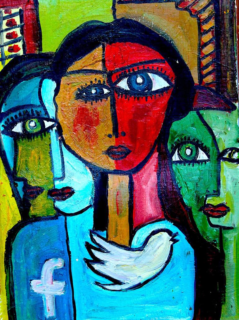 Social media art Painting by Said Elatab | Saatchi Art
