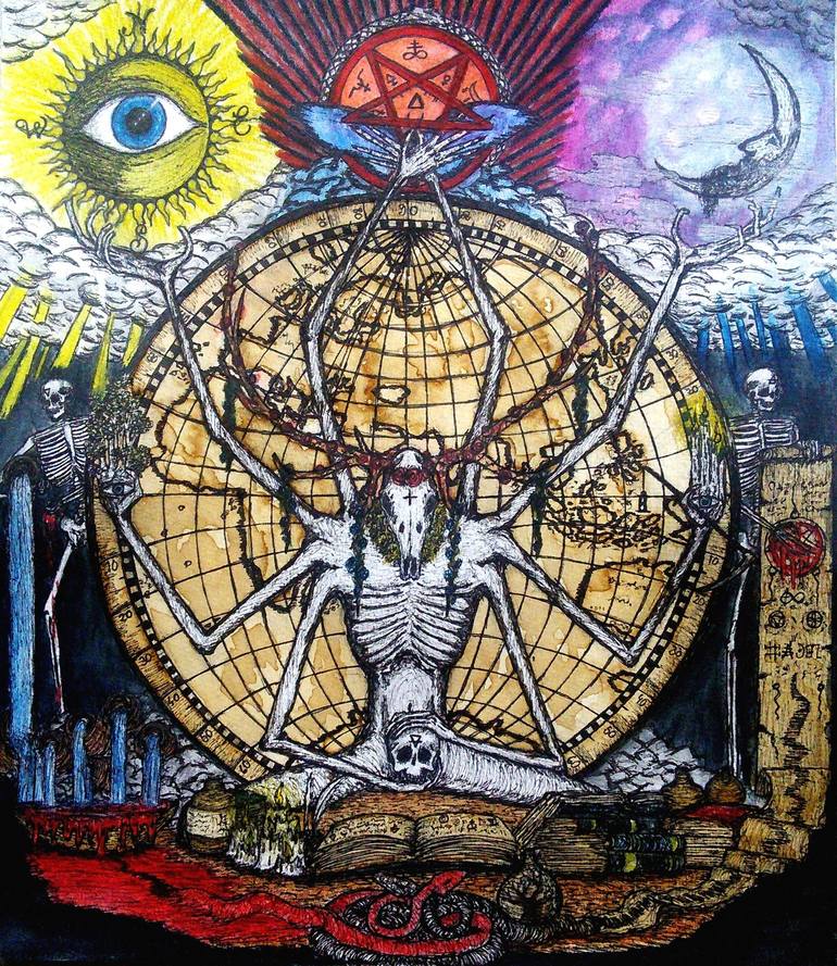 Magus Maximus Painting by Albert Lundvall | Saatchi Art